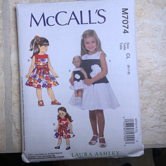 McCALL’S | Dresses | Laura Ashley New Uncut Mccalls Sewing Pattern ...